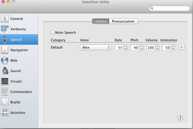 VoiceOver Setup on Mac Laptops or Desktops Using Mac OS 10.13 High Sierra